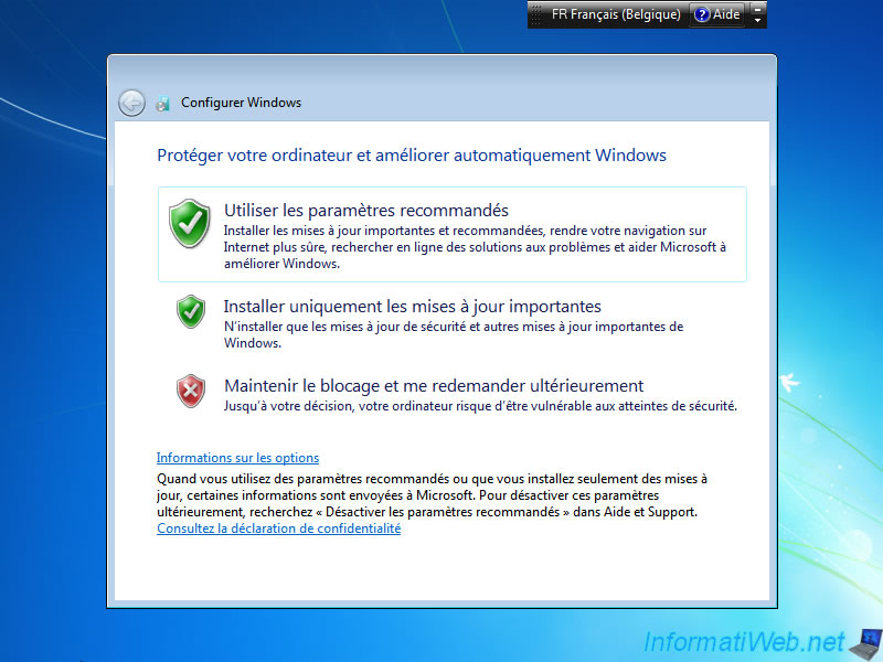 Format your computer, reinstall Windows 7 and update it - Windows - Tutorials - InformatiWeb